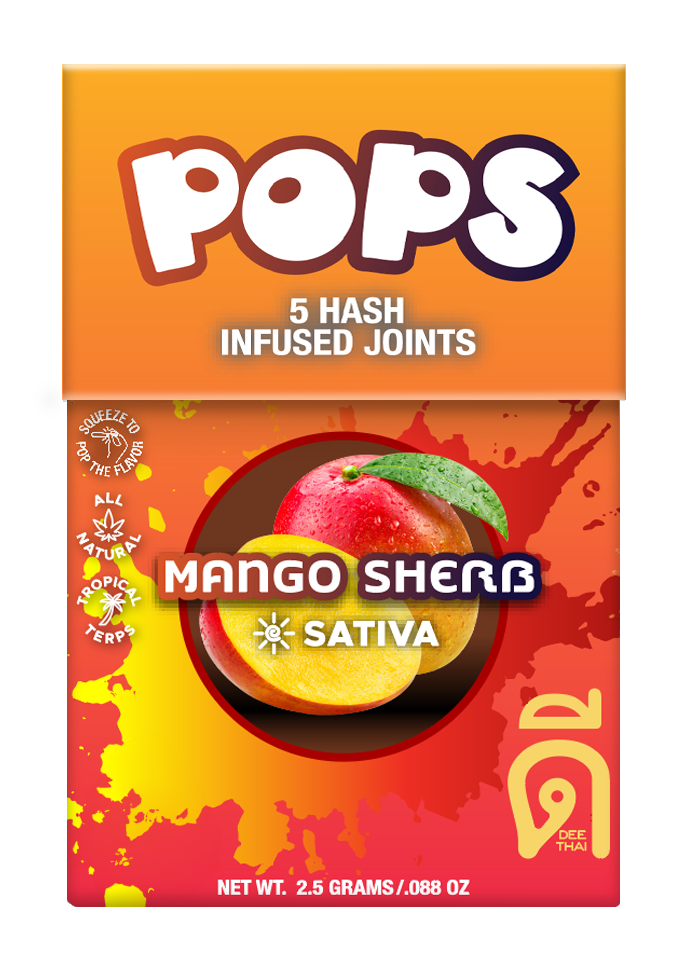 Dee Mango Sherb Pops 5pk