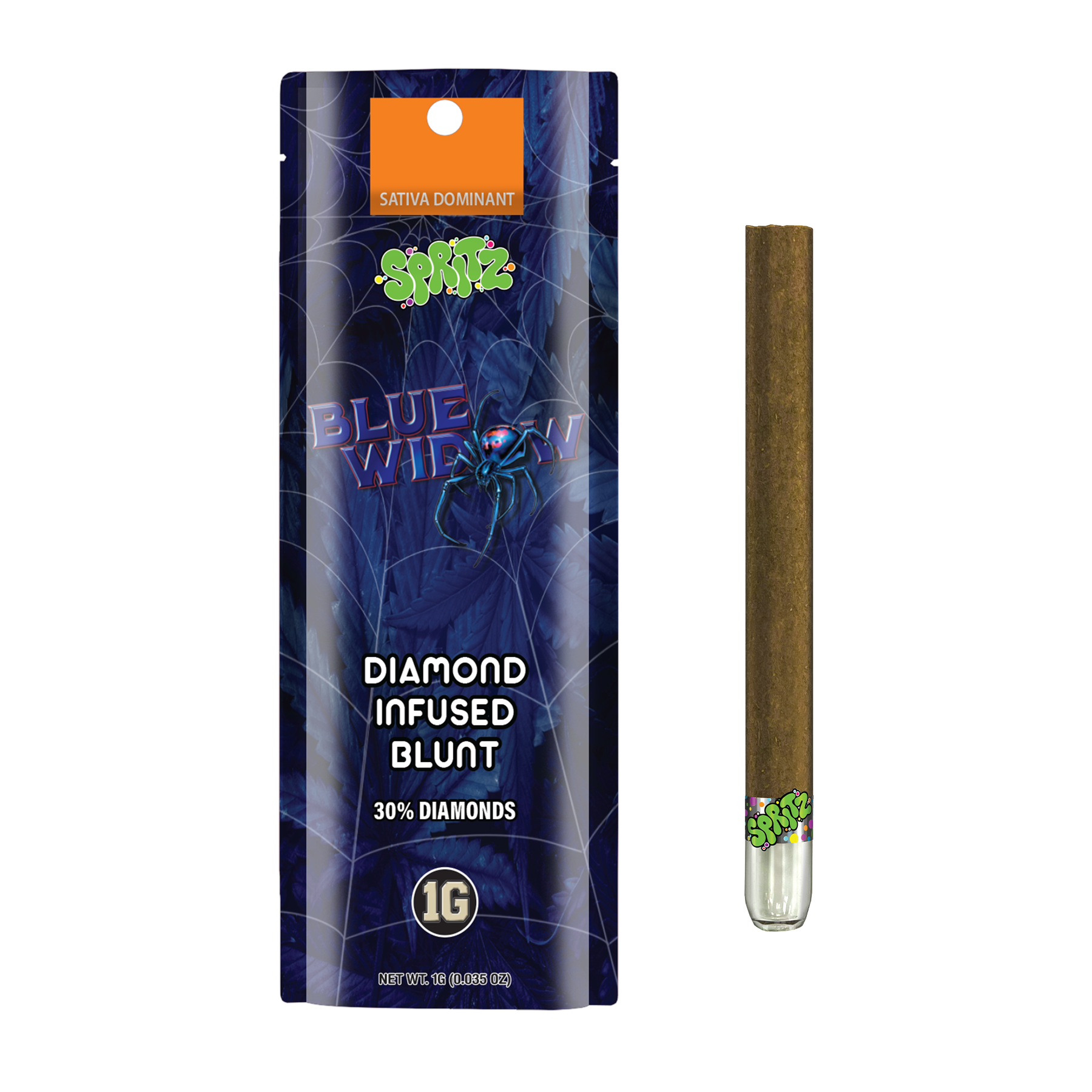 Spritz Blue Widow Sativa Blunt 1g